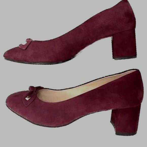 kate spade | Shoes | Kate Spade Bernice Burgundy Suede Slip On Shoes ...